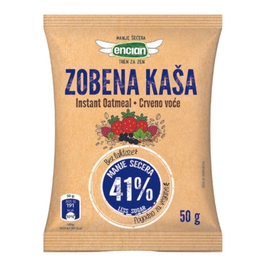 Encian Zobena kaša Crveno voće – zdrav doručak - Proteka