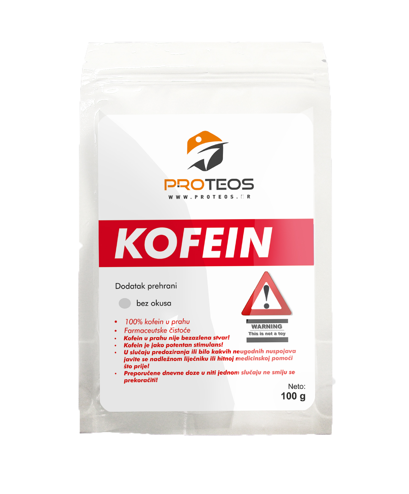 KOFEIN u prahu 100g - Proteos - Proteka